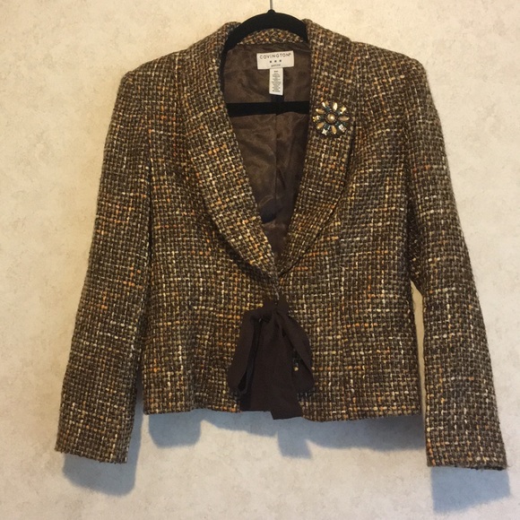 Covington | Jackets & Coats | Covington Tweed Knit Blazer Jacket | Poshmark